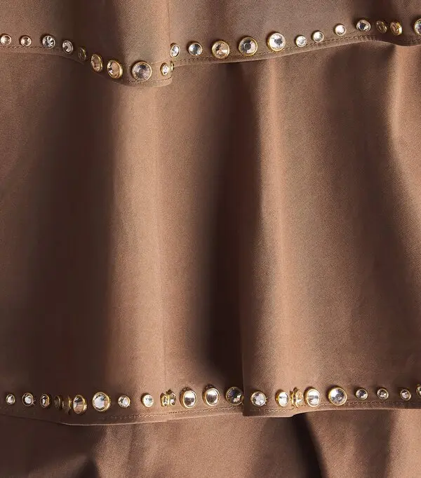 Sandro Cotton Embellished Maxi Skirt
