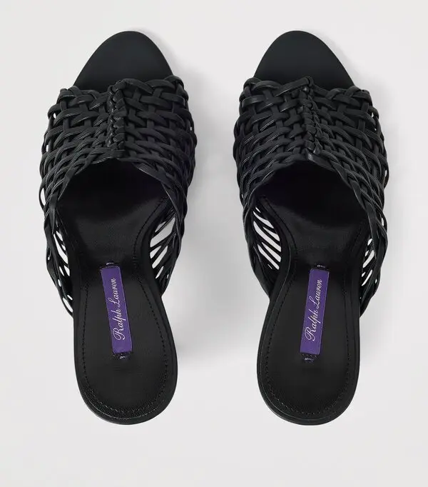 Ralph Lauren Lamb Leather Heeled Mules
