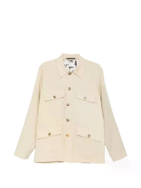 Paul Smith Button Flap Jacket - Neutrals