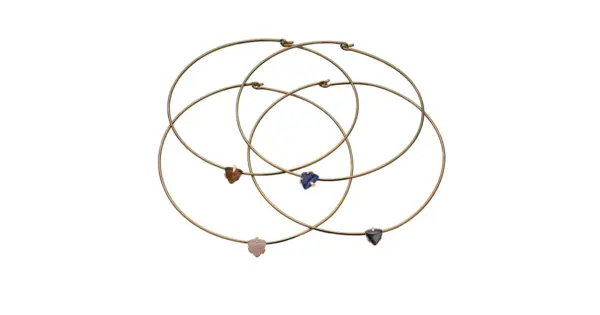 Jennifer Zeuner Jewelry Cora Choker 18k Gold Plated Brass With Gemstones - One-color