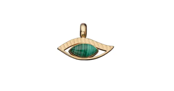Jennifer Zeuner Jewelry Nora Malachite Pendant - One-color
