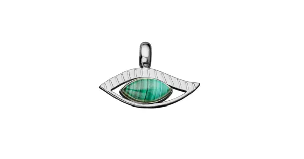 Jennifer Zeuner Jewelry Nora Malachite Pendant - One-color