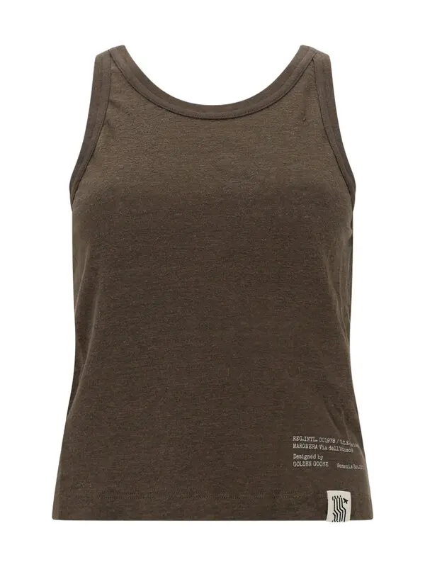 GOLDEN GOOSE Linen Camisole