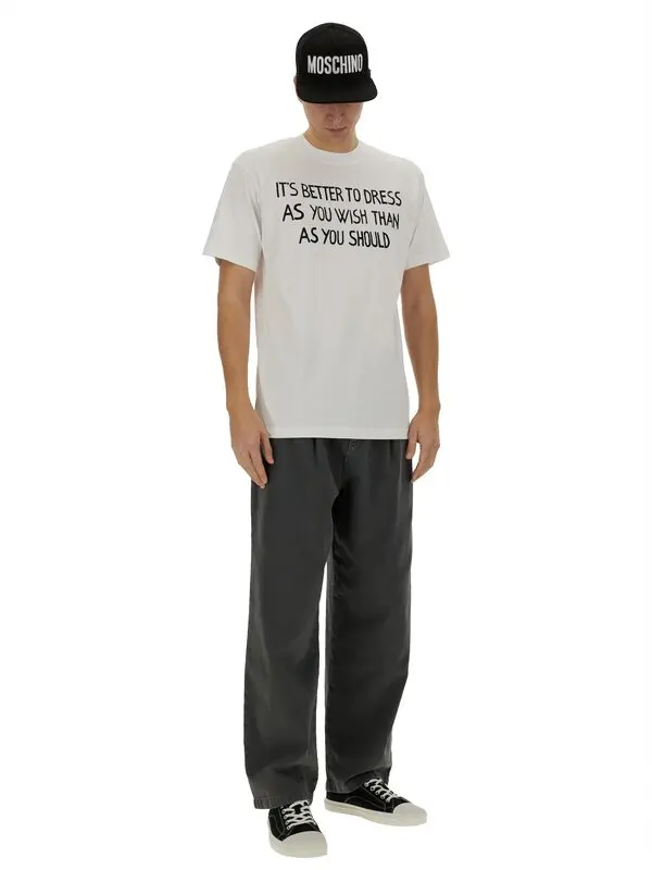 Moschino Message Print T-shirt