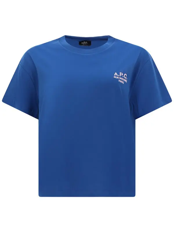 A.p.c. A. P. C. T-shirt With Logo - Blue