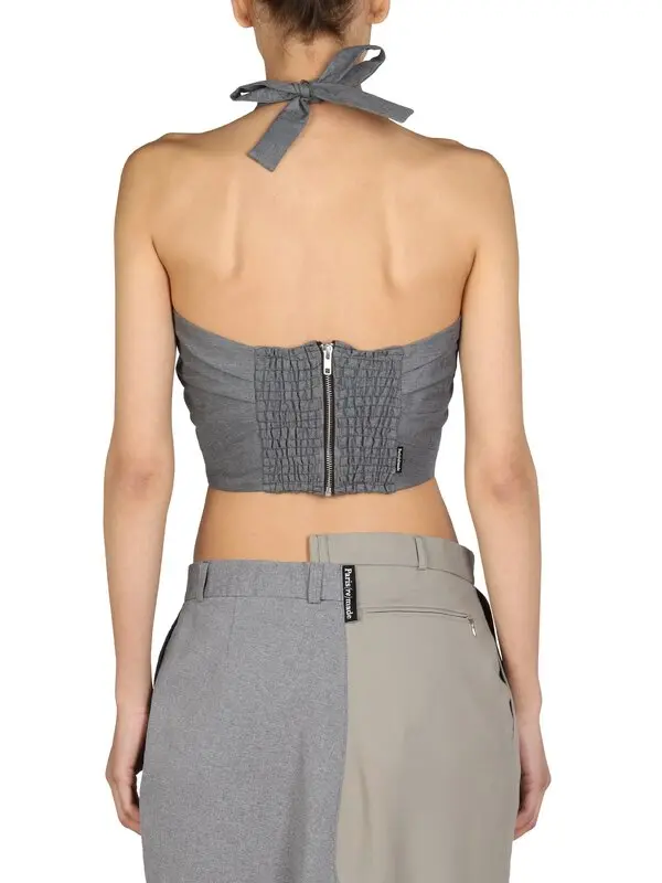 1/OFF PARIS Strappy Top - Grey