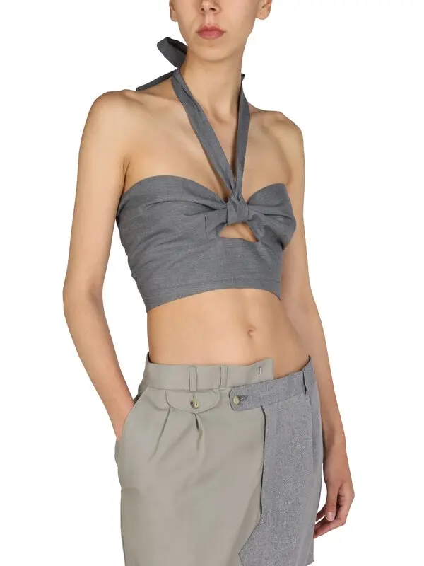 1/OFF PARIS Strappy Top - Grey