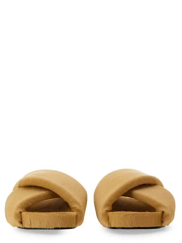 JIL SANDER Crisscross Sandals - Beige