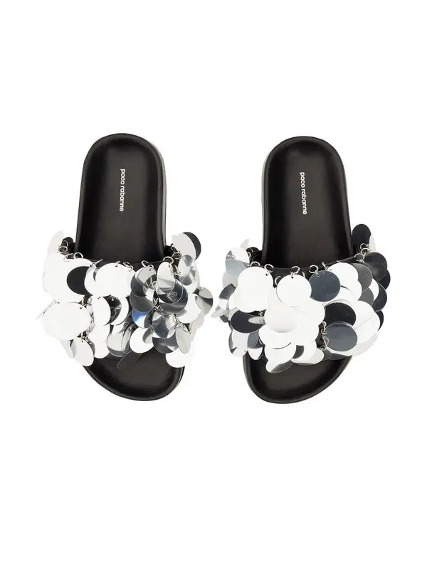 Rabanne Sparkle Sandals - Silver