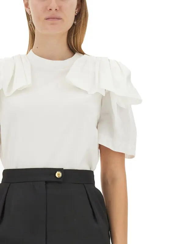 Alexander McQueen T-shirt With Ruffles