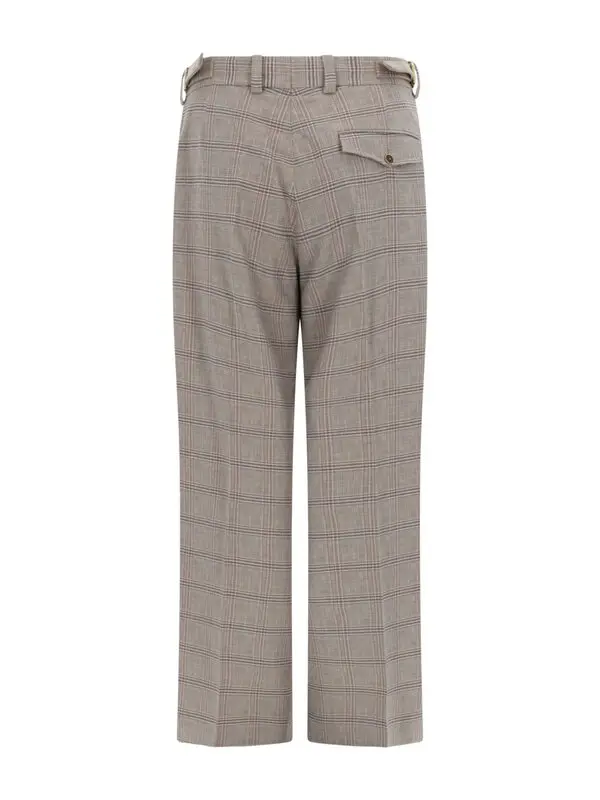 Drole De Monsieur Large Plaid Pants