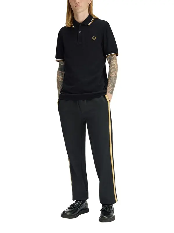 Fred Perry Polo With Logo - Black