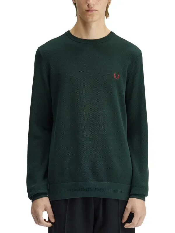 Fred Perry Jersey With Logo - Green