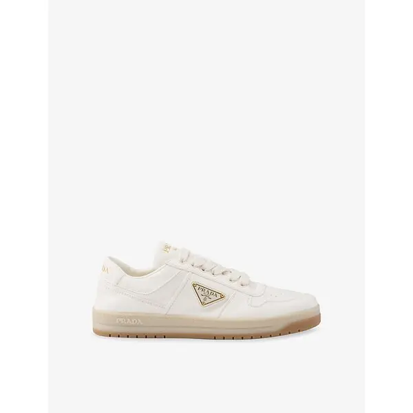 Prada Downtown Nappa Leather Trainers - Neutral