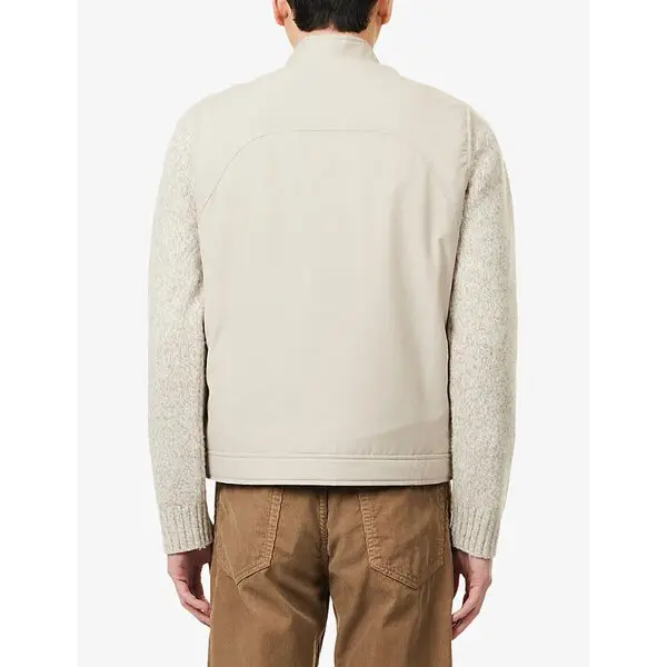 Eleventy Wool-blend Down Gilet - Sand