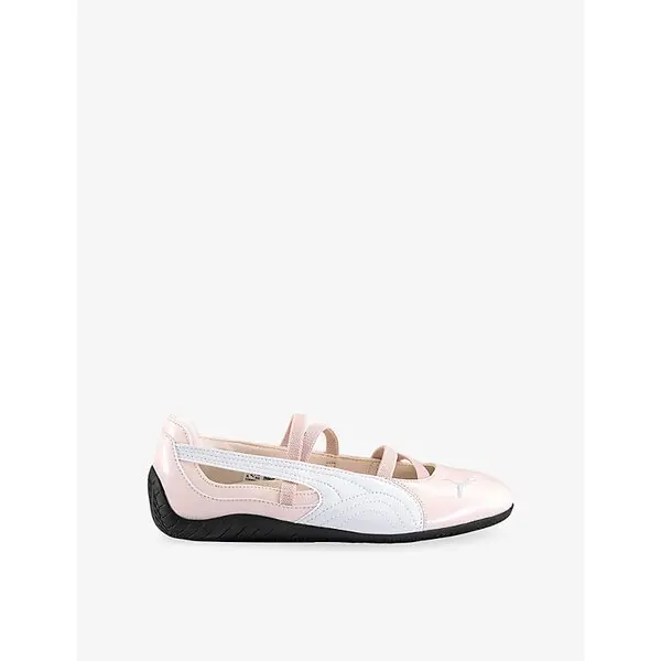 PUMA Jasmine Flower Blac Speedcat Leather Ballet Flats - Jasmine Flower Puma Blac