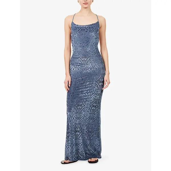 GRACEJACOB Woven Maxi Dress