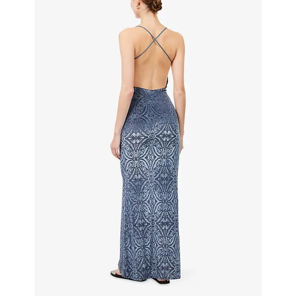 GRACEJACOB Woven Maxi Dress