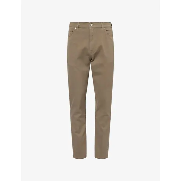 Dunhill Five-pocket Straight Cotton Twill Trousers