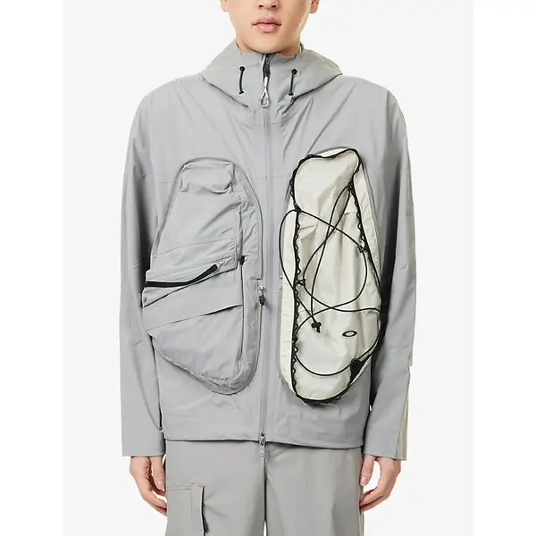 Oakley Woven Backpack Windbreaker Jacket - Cement