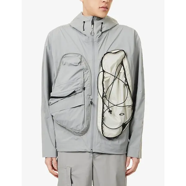 Oakley Woven Backpack Windbreaker Jacket - Cement