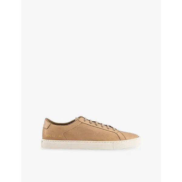 COMMON PROJECTS Achilles Premium Suede Trainers - Tan Leather