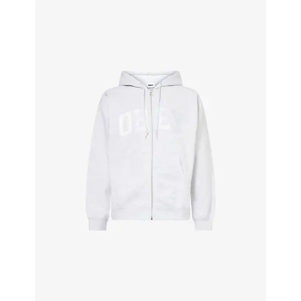 Obey Collegiate Zip Cotton-jersey Hoody