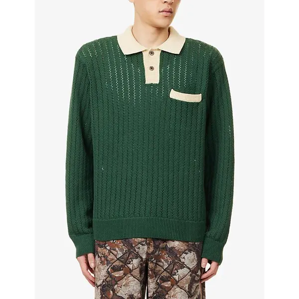Obey Jasper Cotton-blend Polo Knitted Sweater