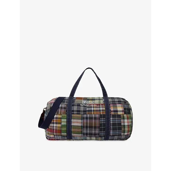 Polo Ralph Lauren Patchwork Madras Cotton Duffle Bag - Navy Multi