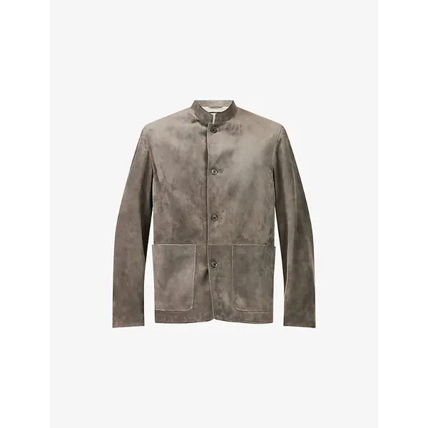 Dunhill Suede Driving Jacket - Drab
