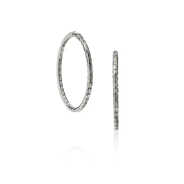John Hardy Essential Flex Hoop Earrings 39mm