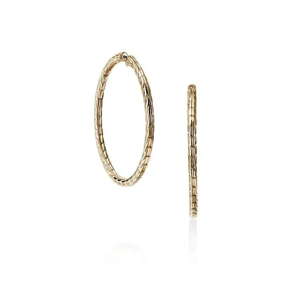 John Hardy Jh Essential Flex Hoop Earrings 39mm