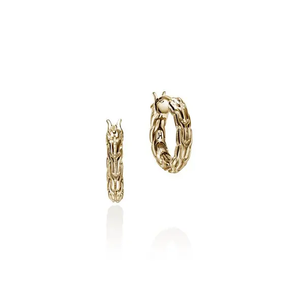 John Hardy Jh Essential Hoop Earrings 14mm - Gold