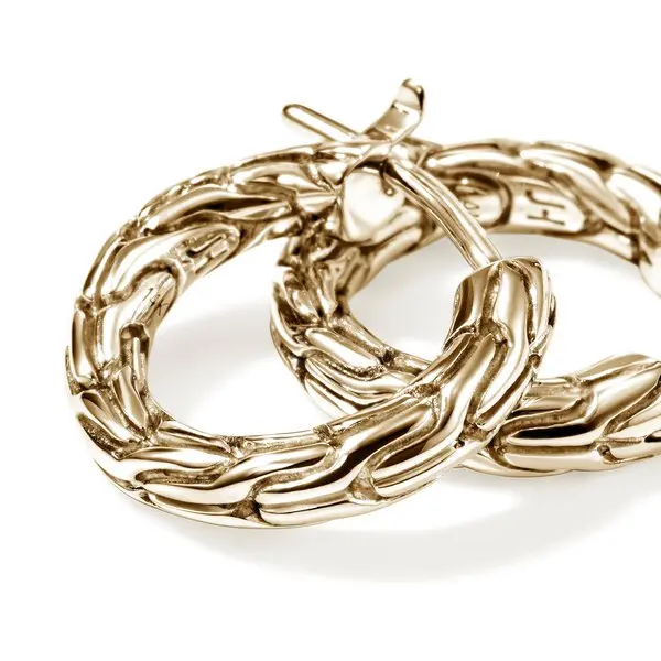 John Hardy Jh Essential Hoop Earrings 14mm