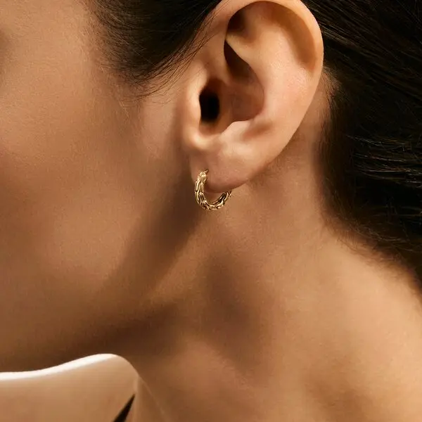 John Hardy Jh Essential Hoop Earrings 14mm