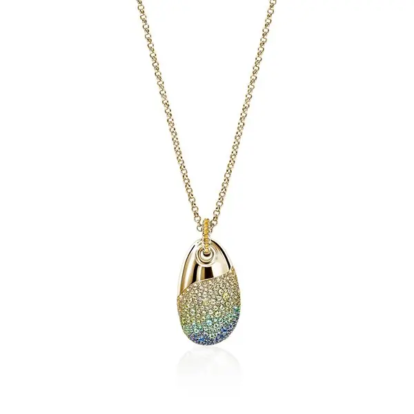 John Hardy Artisan Series Pebble Pendant Necklace - Emerald