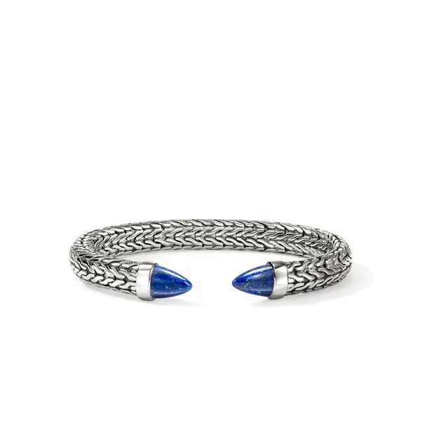John Hardy Spear Lapis Lazuli Flex Cuff - Sterling Silver