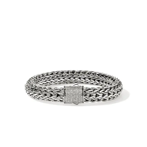 John Hardy Icon Chain Bracelet With Diamonds - Sterling Silver