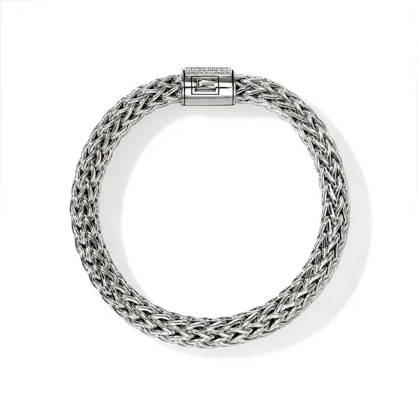John Hardy Icon Chain Bracelet With Diamonds - Sterling Silver