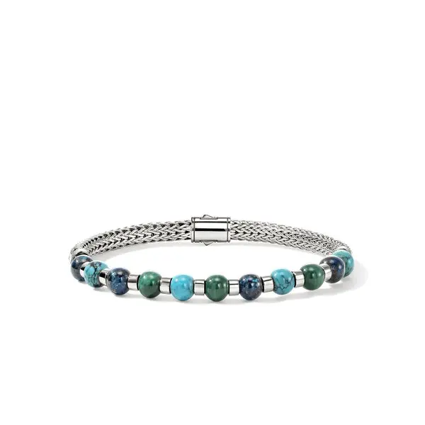 John Hardy Beaded Chain Bracelet - Sterling Silver