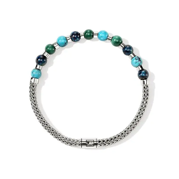 John Hardy Beaded Chain Bracelet - Sterling Silver