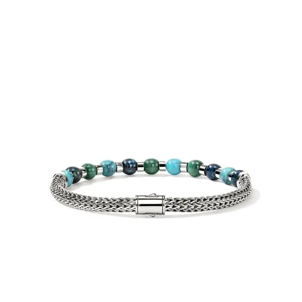 John Hardy Beaded Chain Bracelet - Sterling Silver