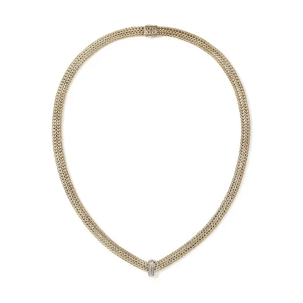 John Hardy Icon Link Diamond Necklace, 6mm - Gold