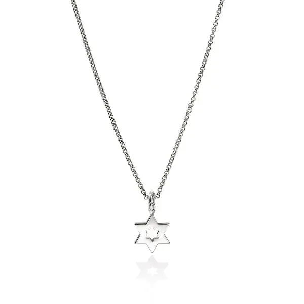 John Hardy Jh Essential Star Of David Diamond Necklace