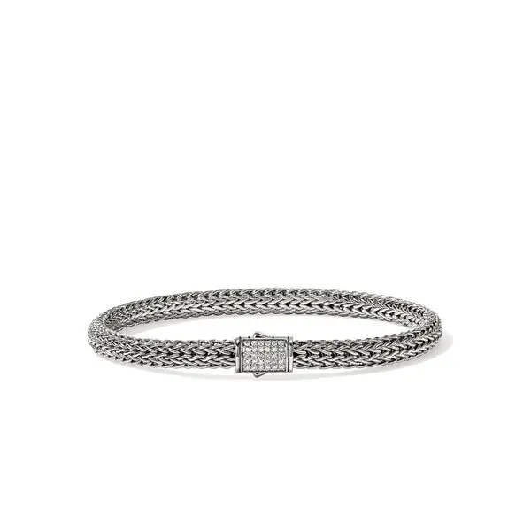 John Hardy Icon Chain Bracelet With Diamonds - Sterling Silver
