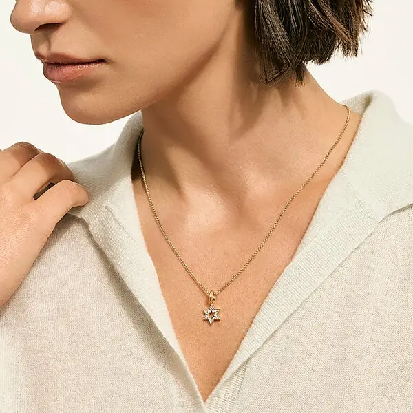 John Hardy Jh Essential Star Of David Diamond Necklace