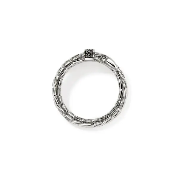 John Hardy Spear Ring With Black Sapphire