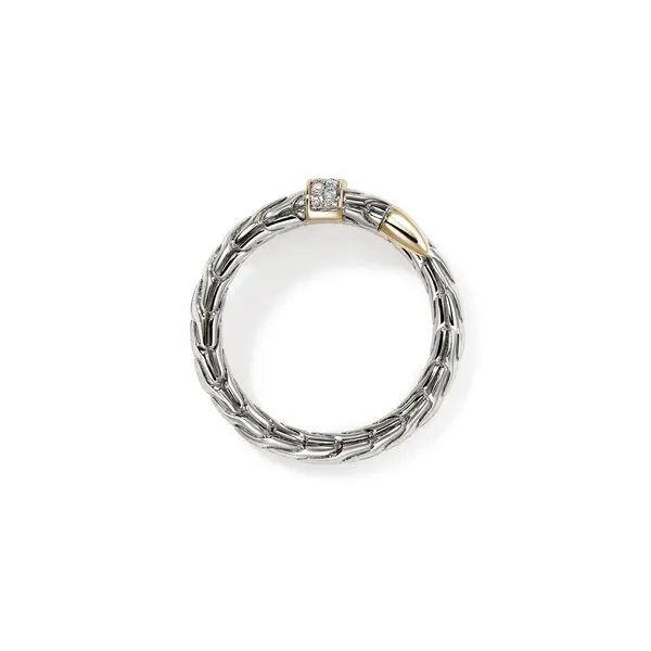 John Hardy Spear Ring With Diamonds
