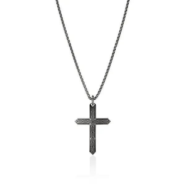 John Hardy Icon Cross Pendant Necklace - Silver