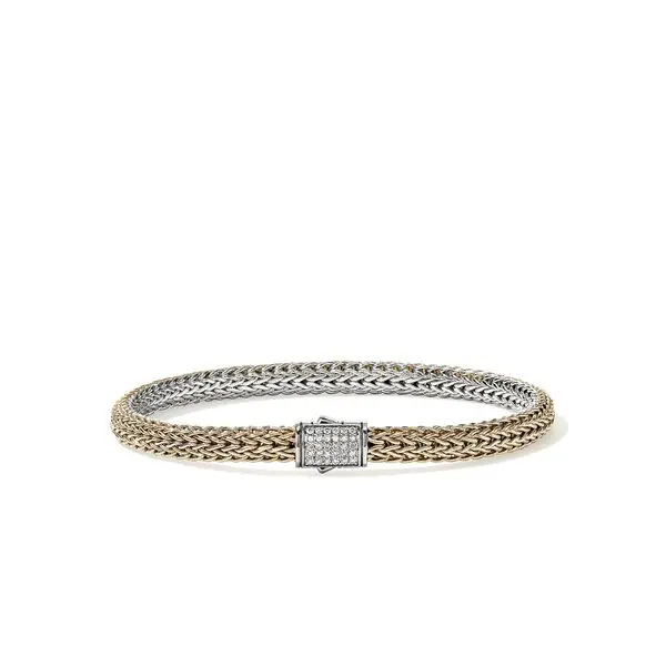 John Hardy Icon Reversible Bracelet With Diamond Clasp - Sterling Silver